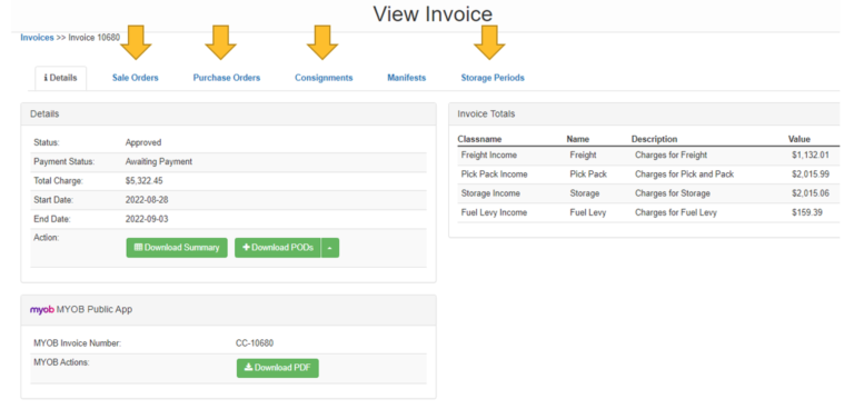 How To View Your Invoices - Peter Sadler Removals